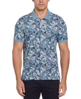 Perry Ellis Men's Short Sleeve Geo Print Polo Shirt - Macy's