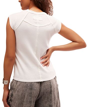 Free People Women's Riley Cotton Raglan-Sleeve Top - Macy's