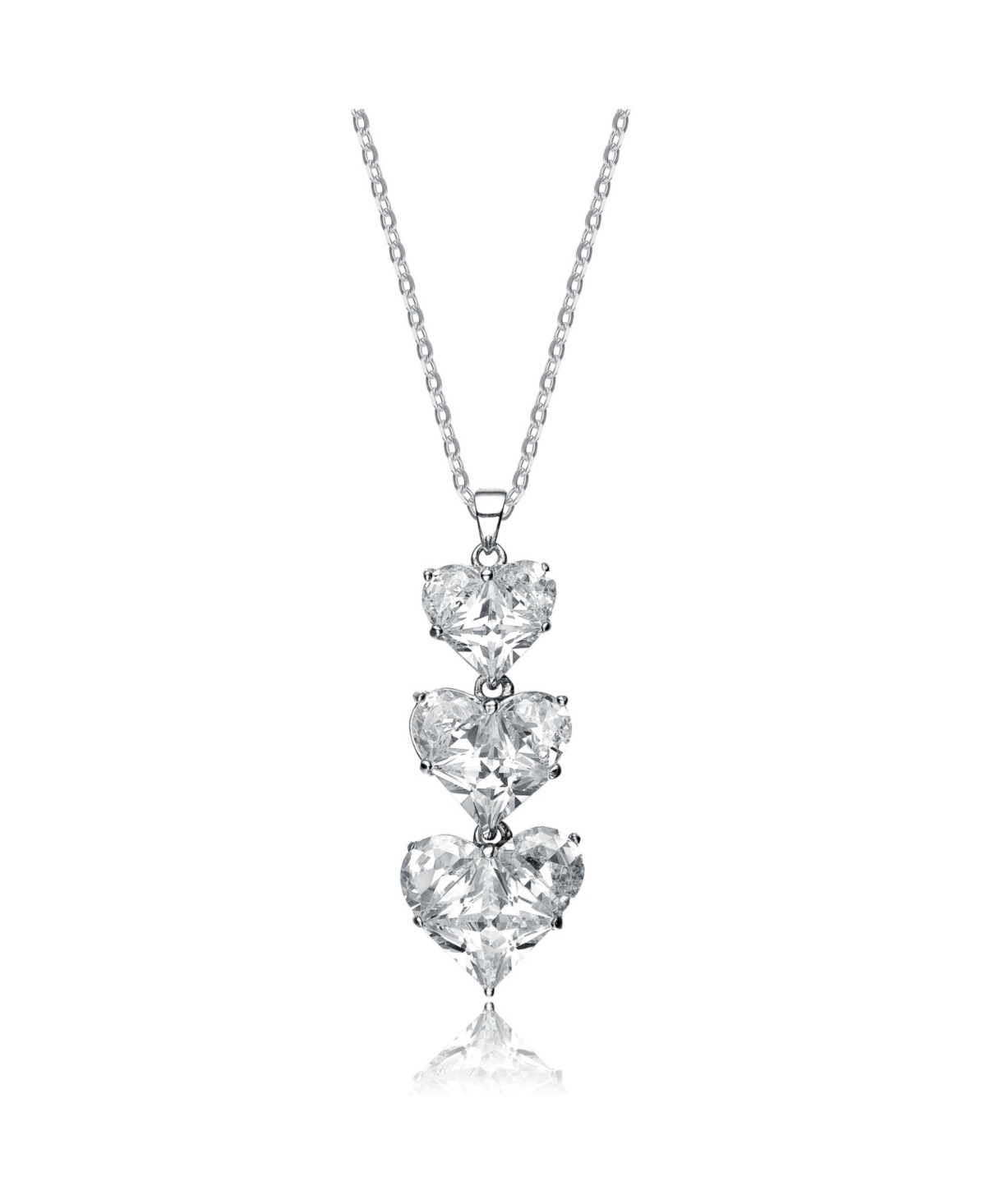 Click here for Cubic Zirconia Sterling Silver White Gold Plated T... prices