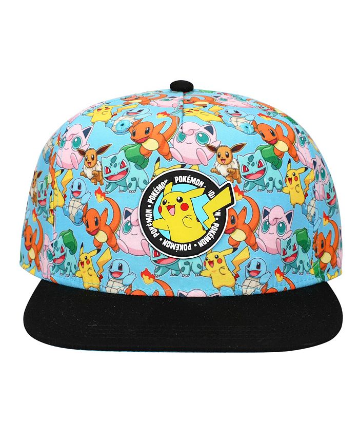 Pokemon Boys Characters AOP Youth Light Blue Snapback Cap - Macy's