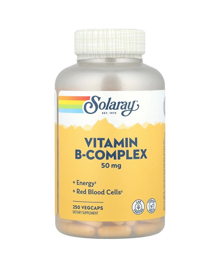 Solaray Vitamin B-Complex 50 mg - 250 VegCaps - Macy's