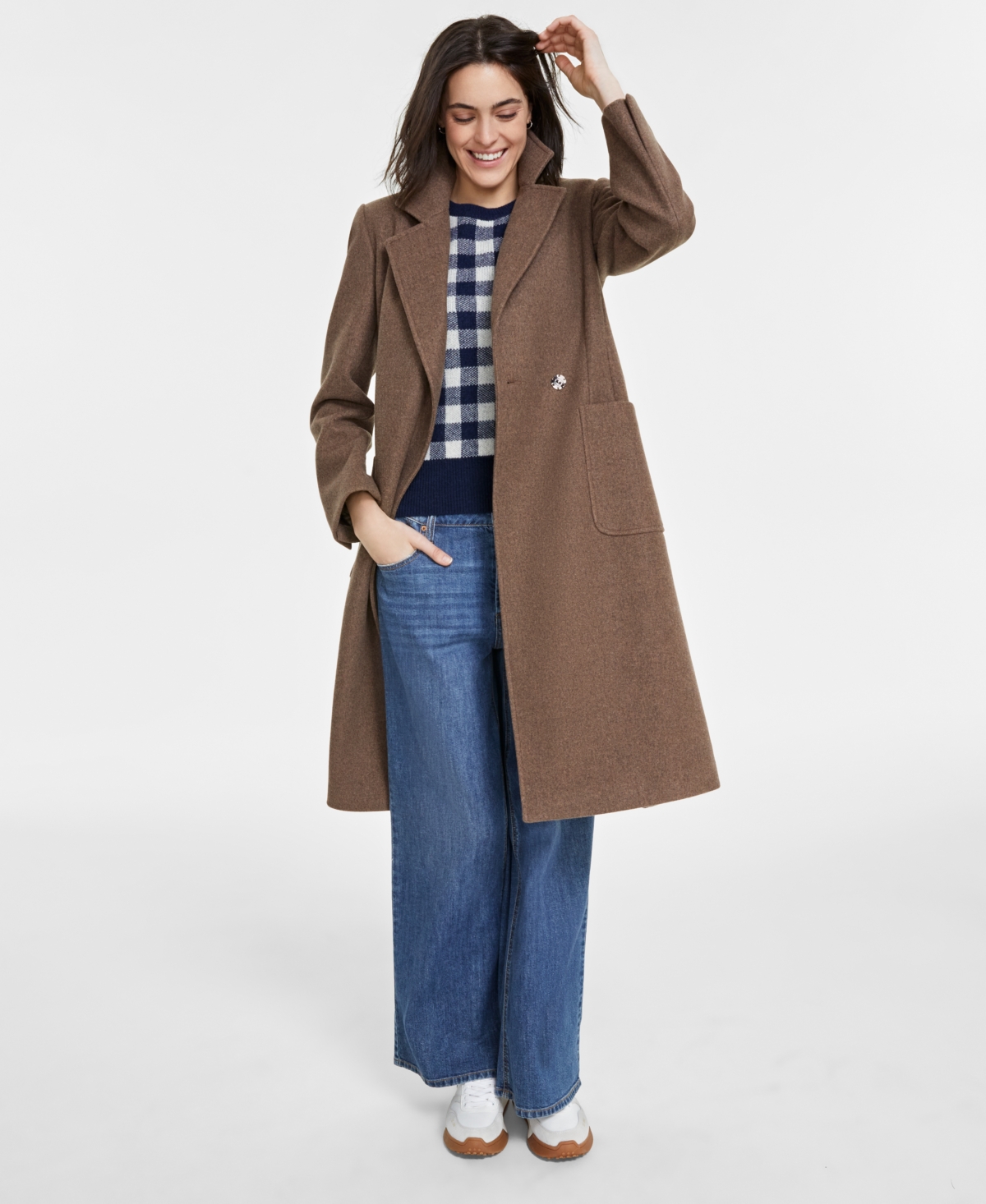 Click here for Sam Edelman Womens Shawl-Collar Belted Wrap Coat -... prices