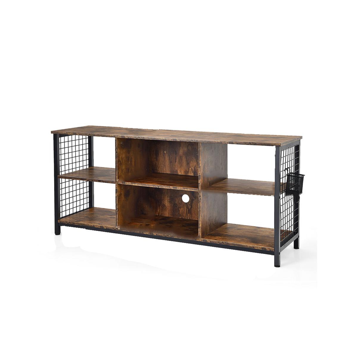 Click here for Slickblue Mid-Century Wooden Tv Stand with Storage... prices