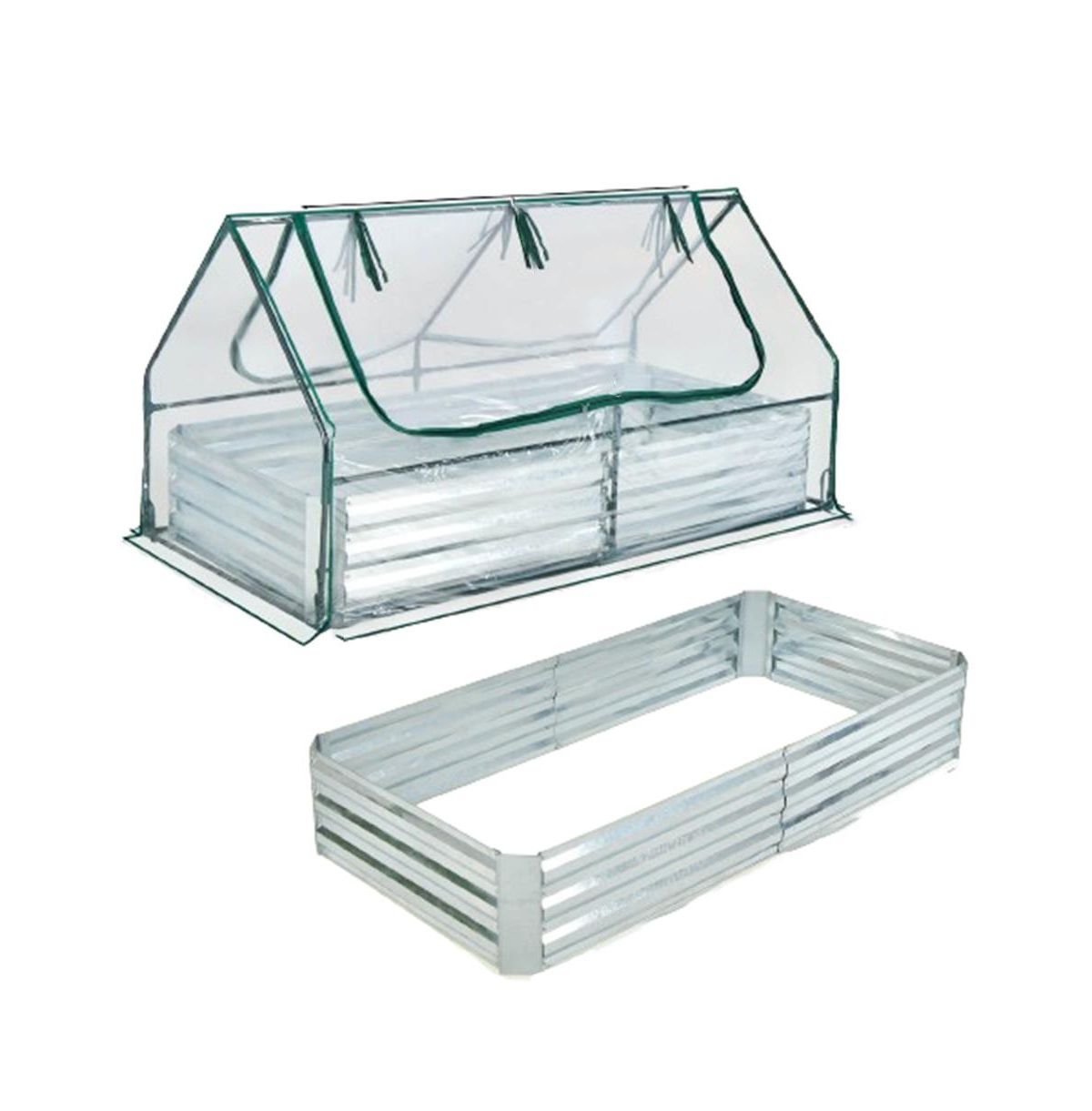 Click here for Slickblue Galvanized Raised Garden Bed with Greenh... prices