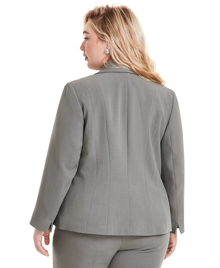 Kasper Plus Size One-Button Blazer - Macy's