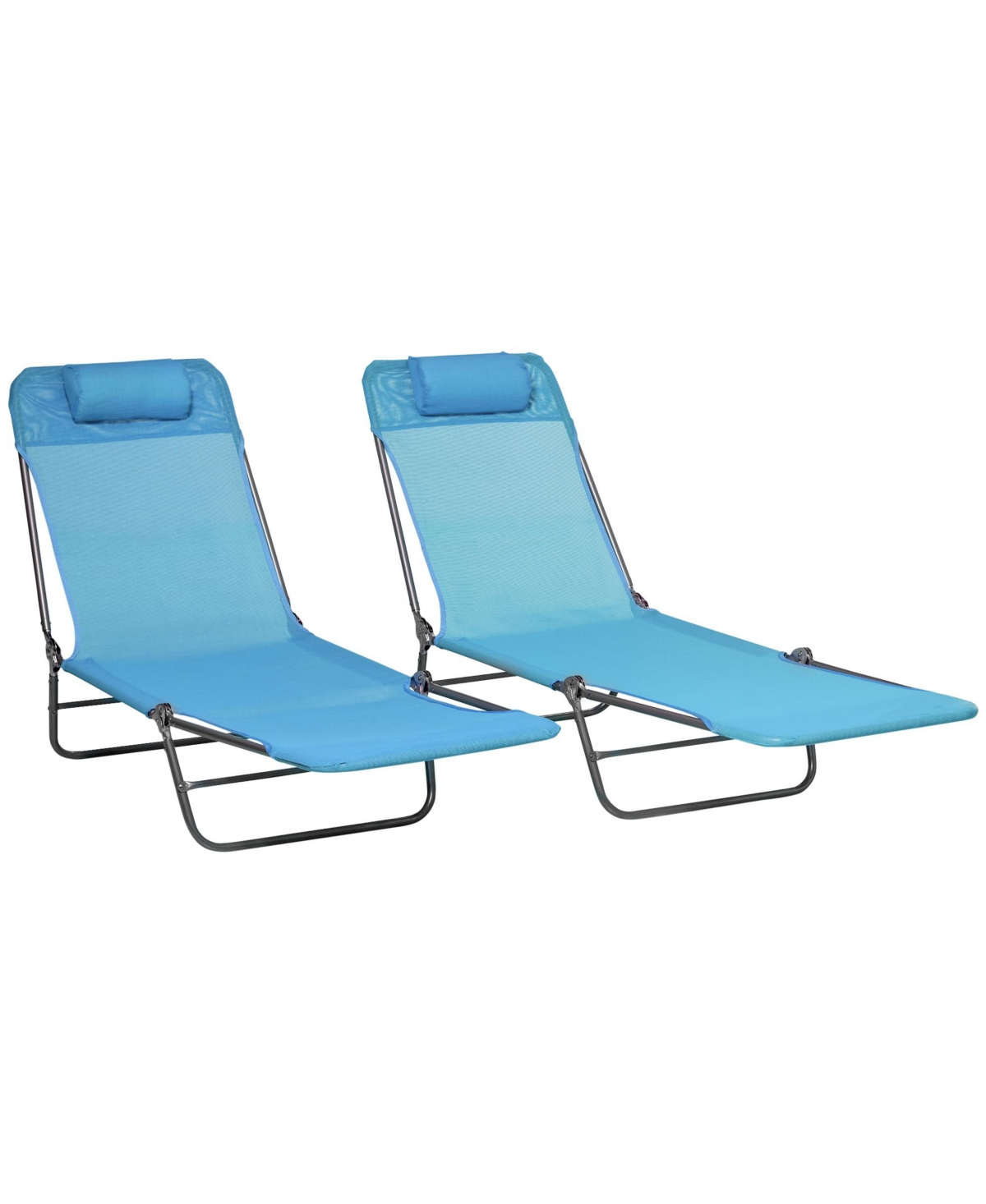 Click here for Outsunny 2-Piece Folding Chaise Lounge  Reclining... prices