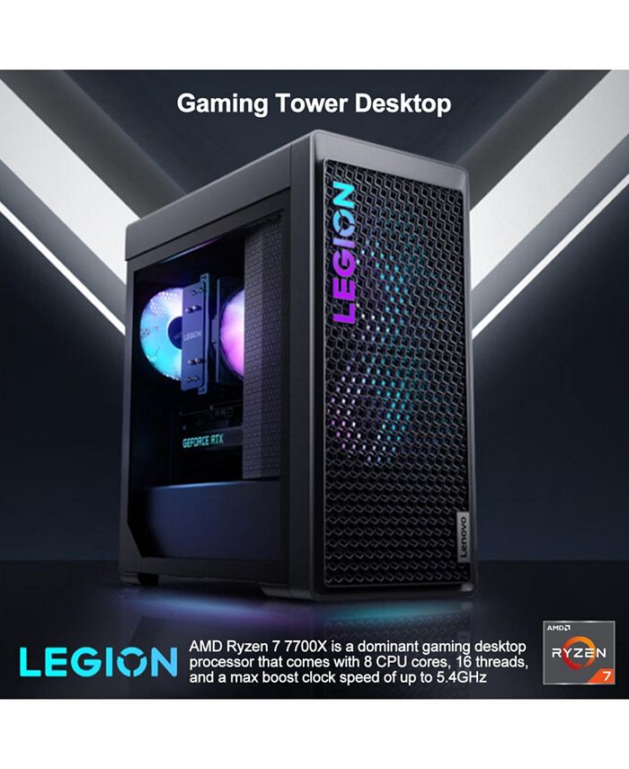 Lenovo Legion T5 Gaming Tower Desktop AMD Ryzen 7 7700X 16GB RAM NVIDIA ...