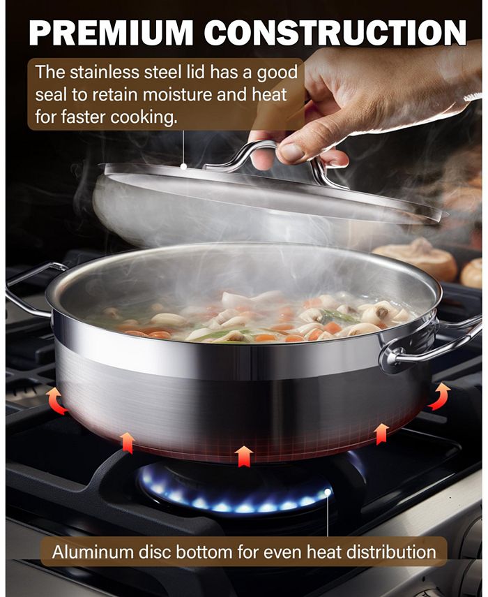 Cooks Standard 18/10 Stainless Steel 4-Quart Professional Deep Frying ...