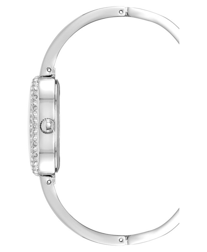 Anne Klein Women's Quartz Silver-Tone Alloy Bangle Watch Set, 20mm - Macy's