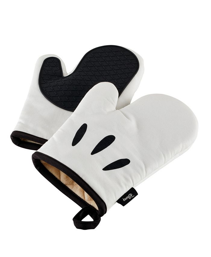 Disney Monochrome Cotton 2 Piece Oven Mitt Set, White - Macy's