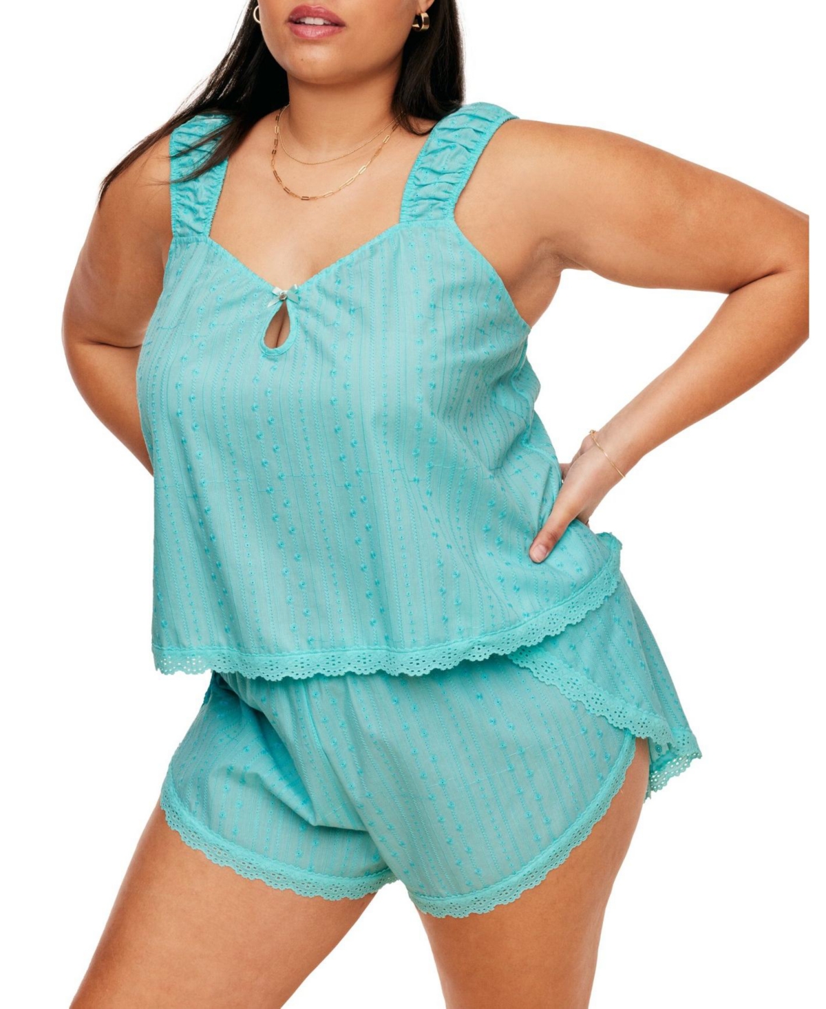 Click here for Adore Me Womens Christabel Pajama Cami & Shorts Se... prices