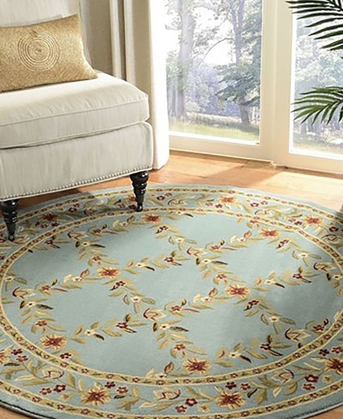 Safavieh Lyndhurst LNH557 Blue 5'3" x 5'3" Round Area Rug - Macy's