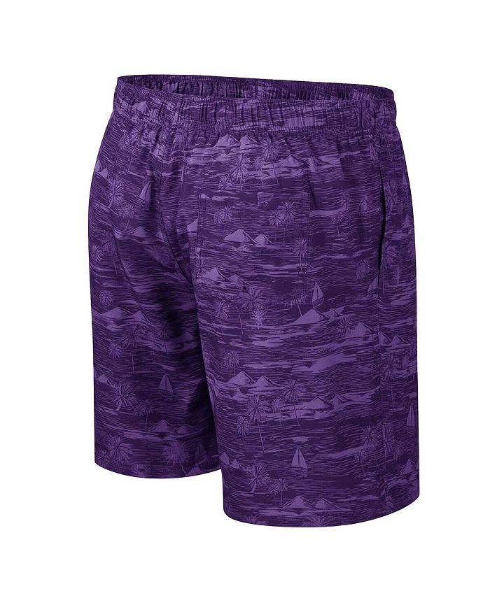 Colosseum Men's Purple Kansas State Wildcats Ozark Swim Shorts - Macy's
