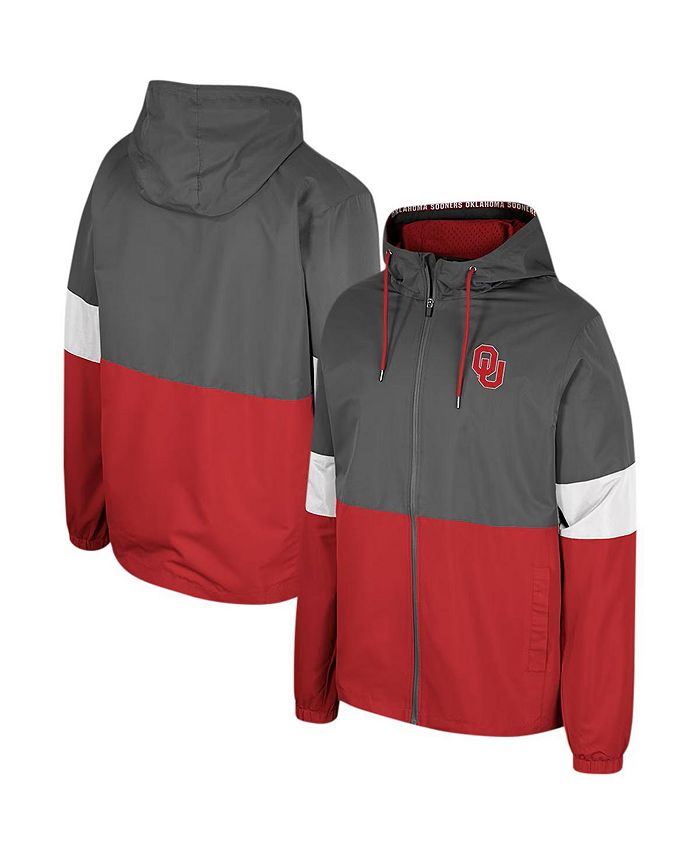Colosseum Men's Charcoal Houston Cougars Miles Full-Zip Hoodie Jacket ...