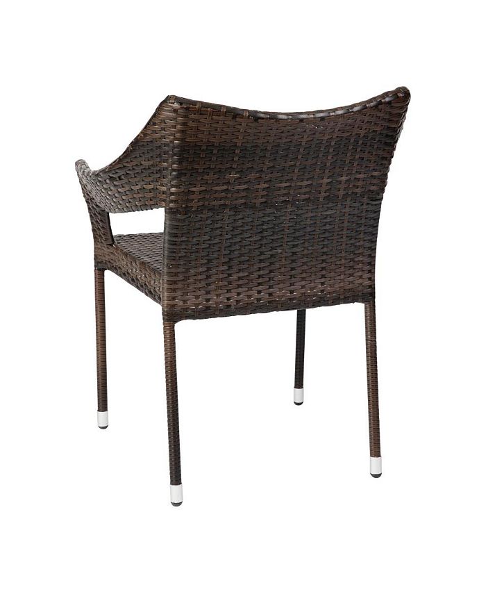 EMMA+OLIVER Embry All-Weather Indoor/Outdoor Stacking Patio Dining ...