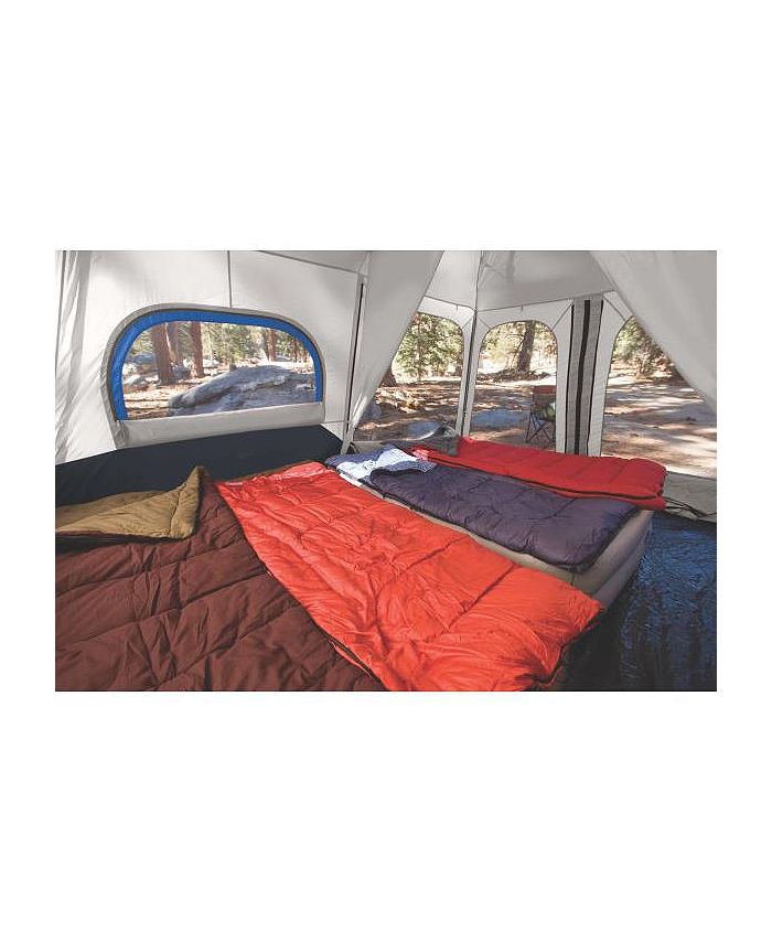 Coleman 8-Person Cabin Camping Tent with Instant Setup, Blue - Macy's