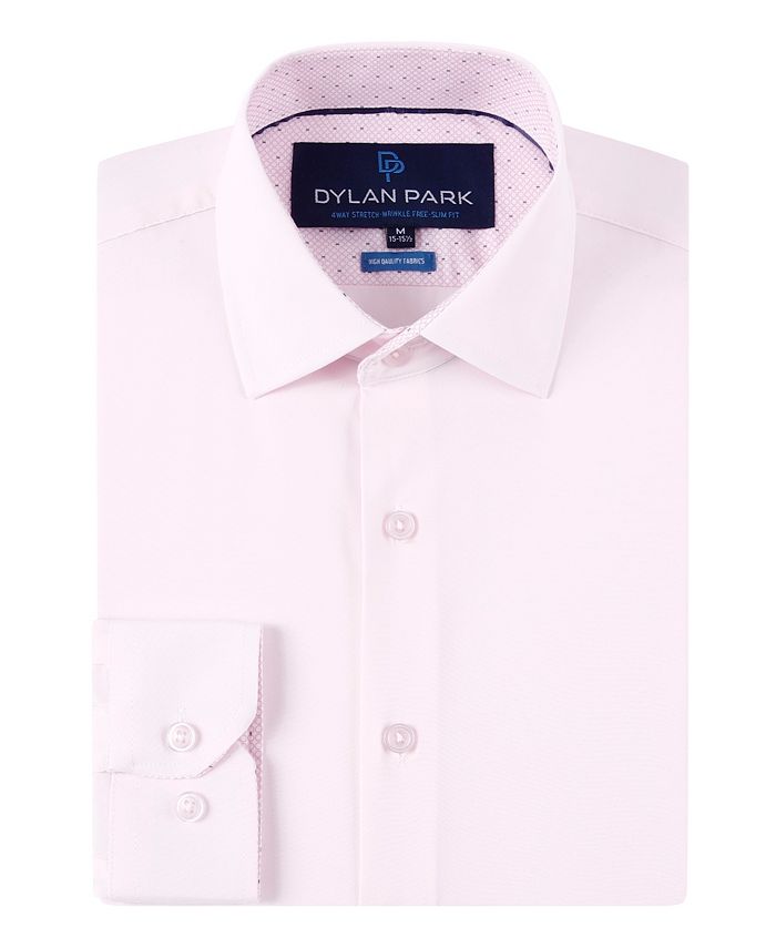 Dylan Park Men's Geometric Performance Stretch Button Down Dress Shirt - Macy's