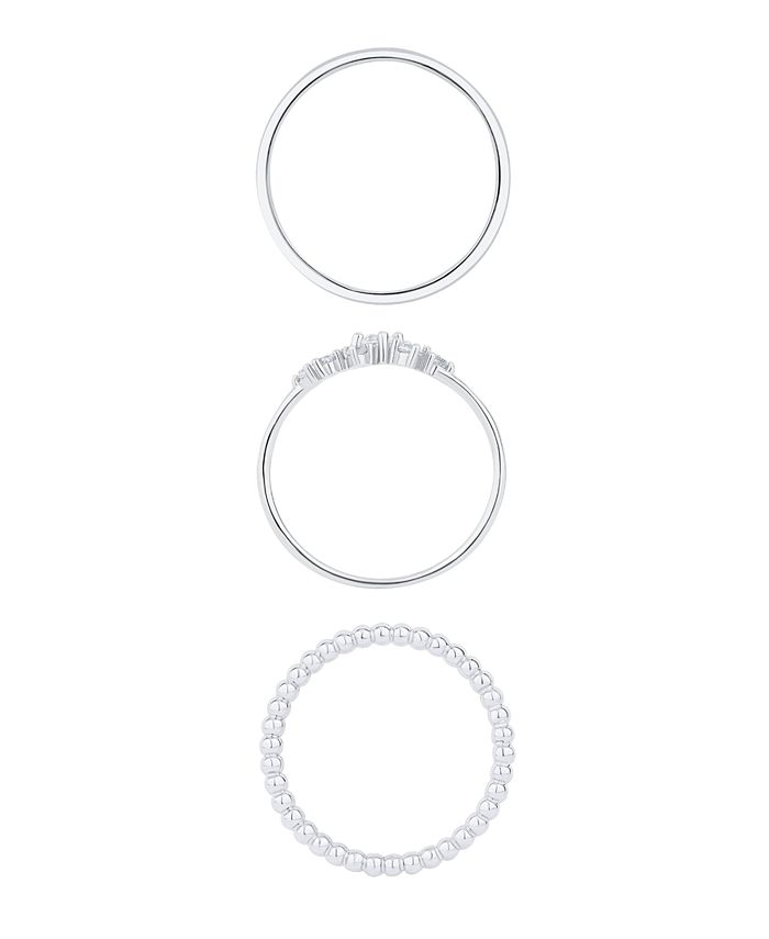 And Now This Cubic Zirconia Triple Stack Ring - Macy's