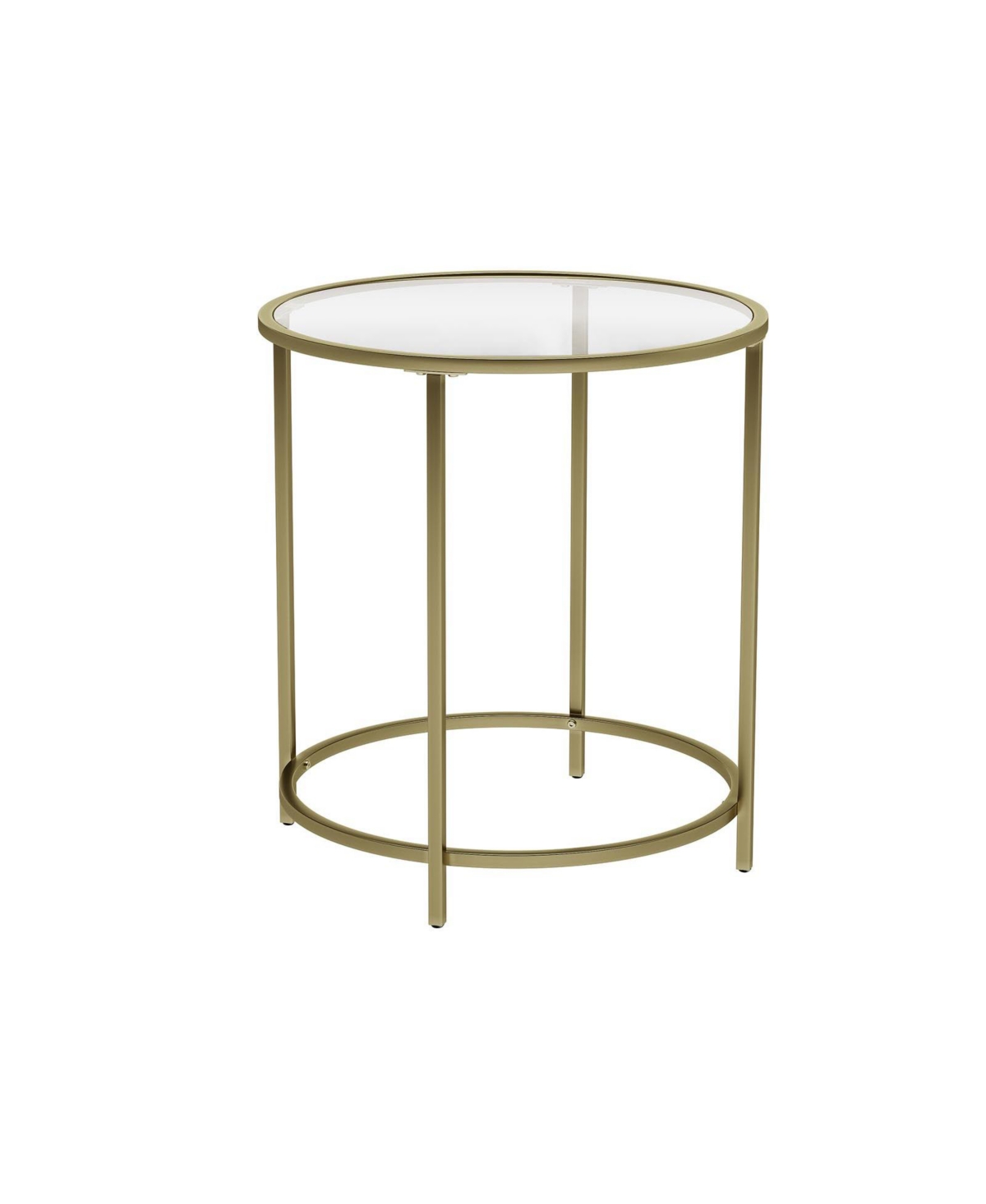 Click here for Slickblue Round Side Table  Glass End Table With M... prices