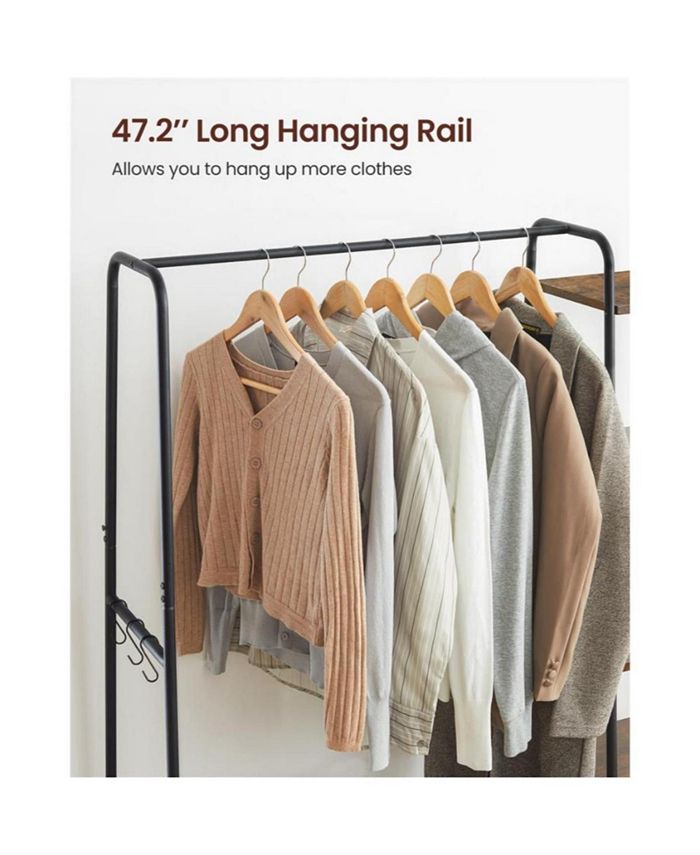 Slickblue Clothing Rack With Shoe Shelf - Macy's