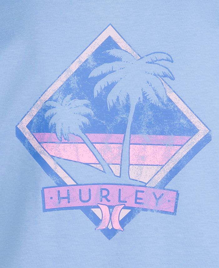 Hurley Big Girls Sunset Diamond Short Sleeves T-shirt - Macy's