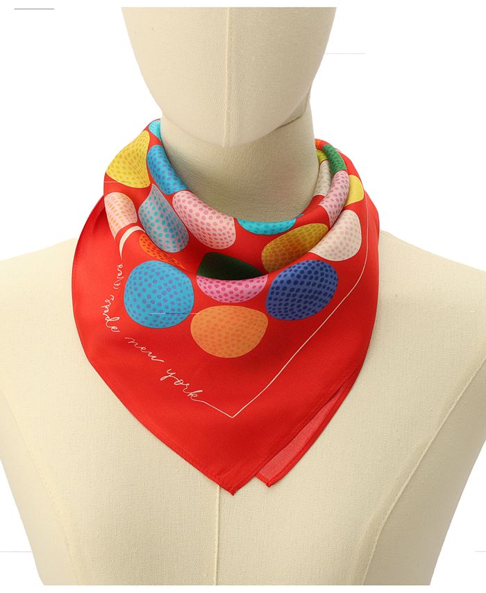 kate spade new york Women's Golf Balls Silk Bandana - Macy's