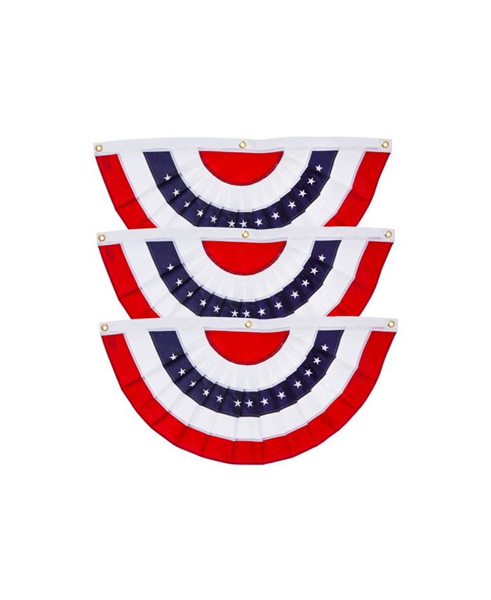 Evergreen Patriotic Bunting, Medium- 58 x 27 Inches Outdoor Decor - Macy's