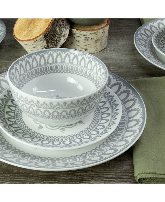 BIA Cordon Bleu Arabesque 12-Piece Dinnerware Set, Service for 4 - Macy's