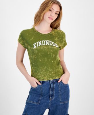 Rebellious One Juniors' Kindness Cotton Graphic T-Shirt - Macy's
