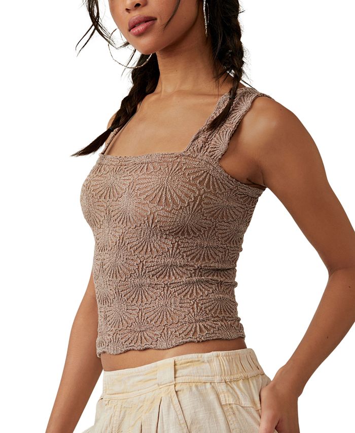 Free People Women's Love Letter Jacquard Camisole Top - Macy's
