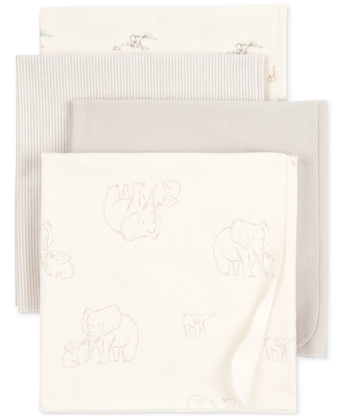 Click here for Carters Baby Elephant Cotton Receiving Blankets  P... prices