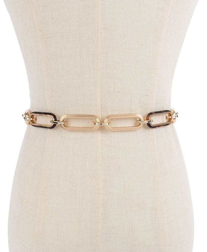 Michael Kors Michael Kors Women's Logo Chain Belt with Resin Link - Macy's