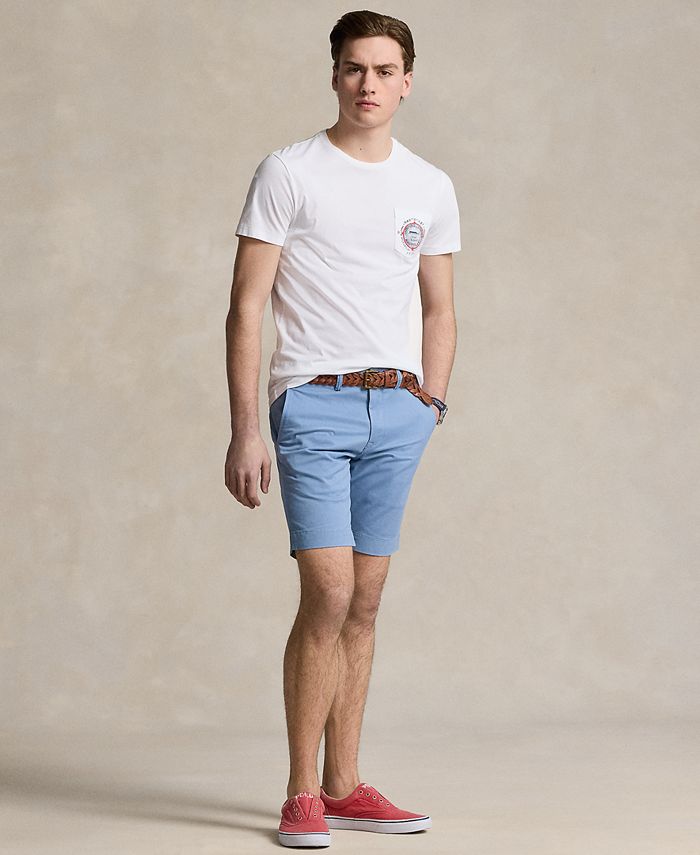 Polo Ralph Lauren Men's Stretch Slim-Fit Chino Shorts - Macy's