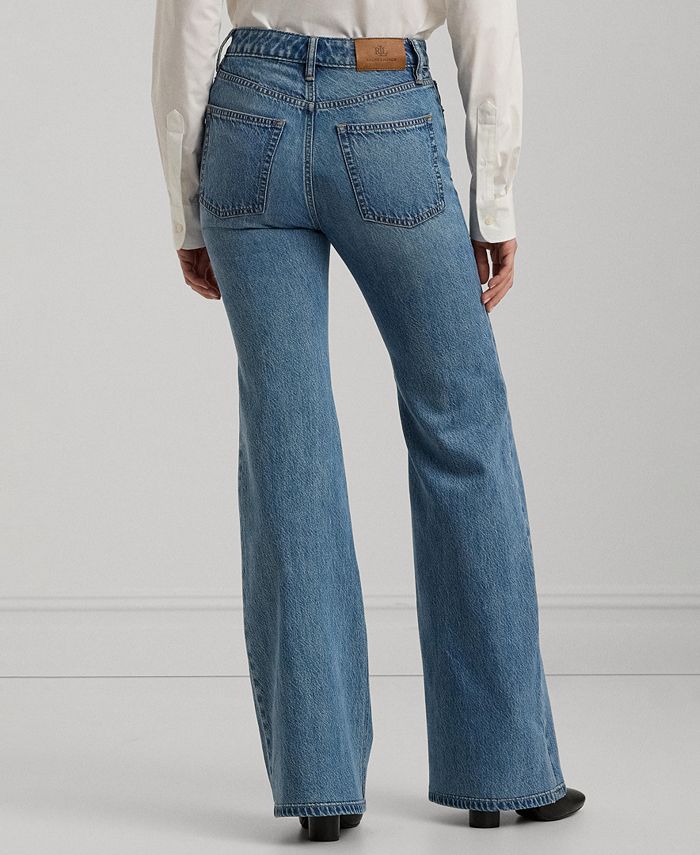 Lauren Ralph Lauren Women's High-Rise Flare Jeans - Macy's