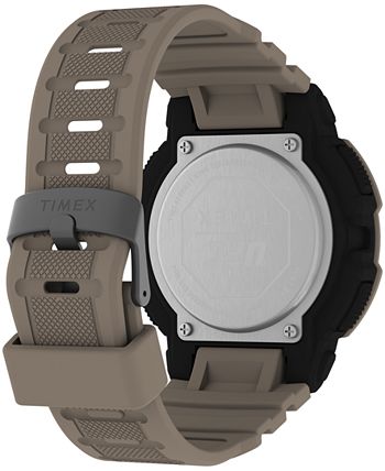 Timex Men's UFC Rumble Digital Tan Polyurethane Strap 50mm Round Watch ...