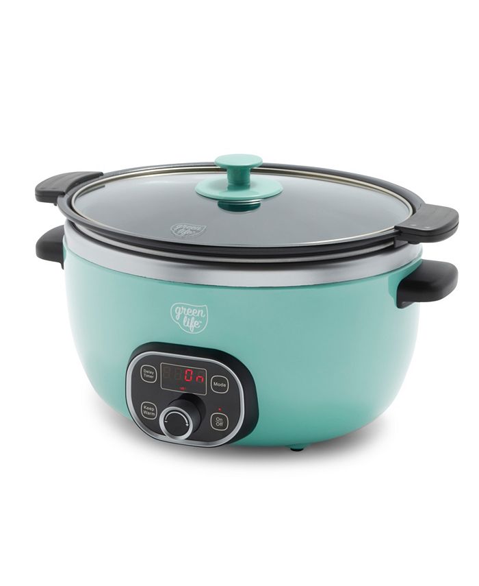 GreenLife Cook Duo Healthy 6qt Ceramic Nonstick Slow Cooker - Macy's