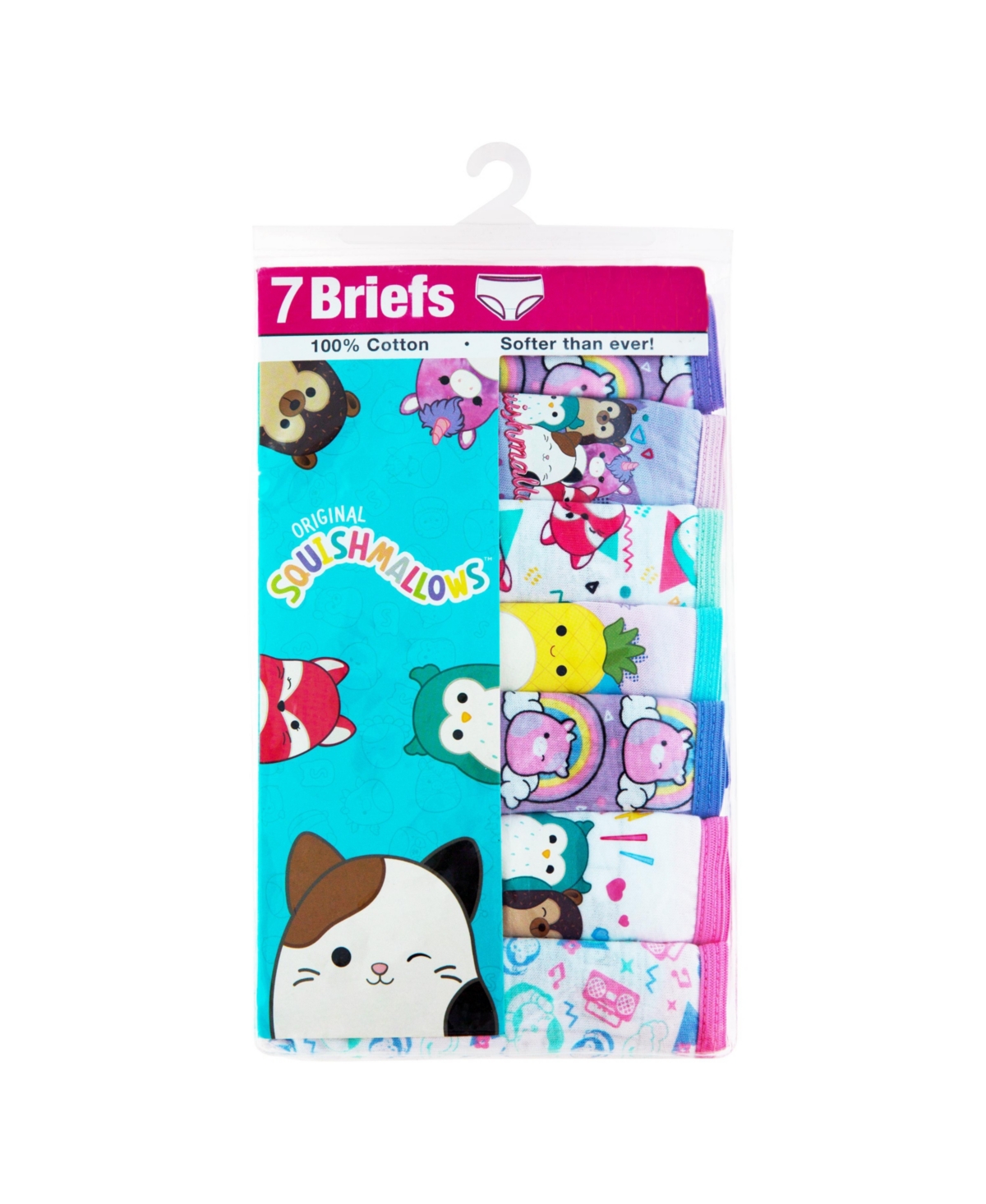 Handcraft Kids' Squishmallows 7pack Big Girls Underwear In Assorted ...
