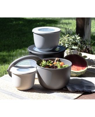 Stackable Mixing Bowls with Lids Set, Set of 8 - Macy's