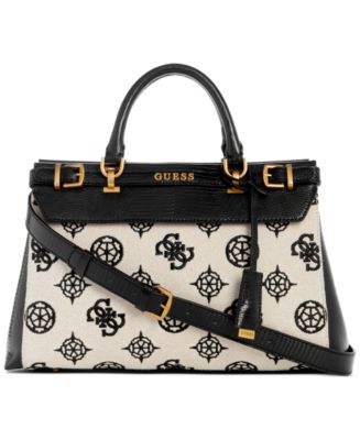 GUESS Sestri Logo Luxury Satchel - Macy's