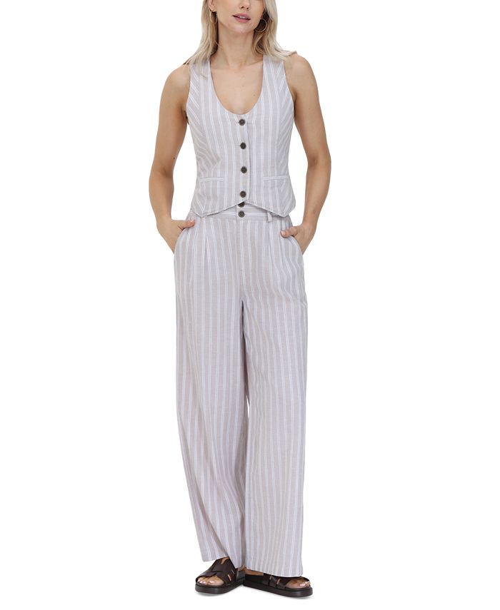 Frye Women's Striped Wide-Leg Pants - Macy's