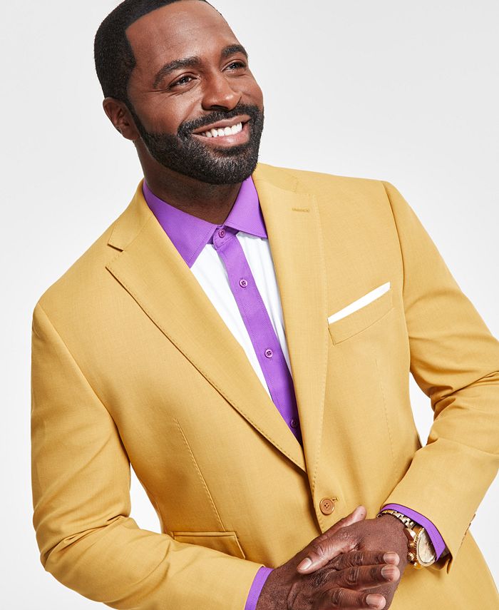 Tayion Collection Men's Classic-Fit Solid Suit Separate Jacket - Macy's
