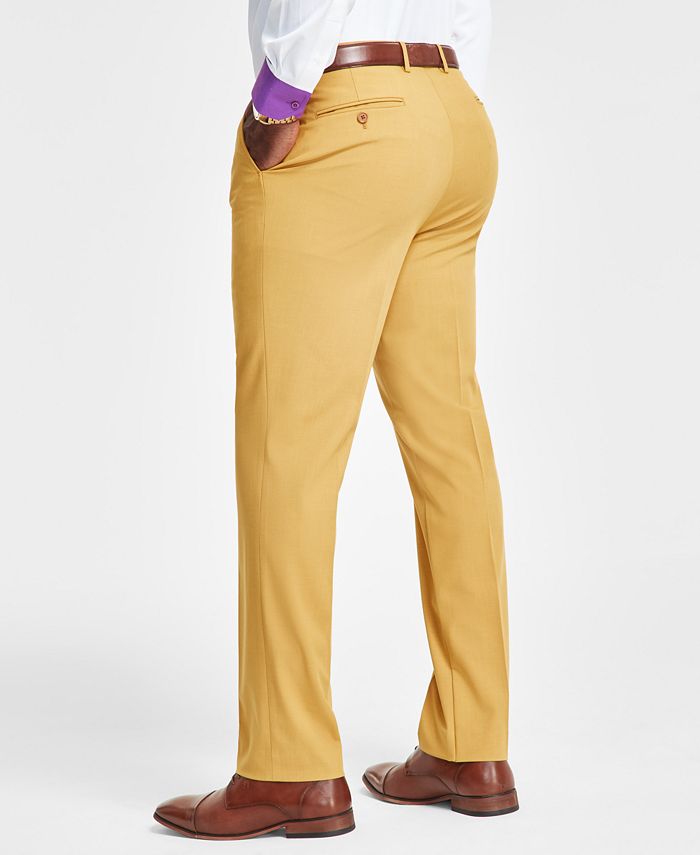 Tayion Collection Men's Classic-Fit Solid Suit Separate Pants - Macy's