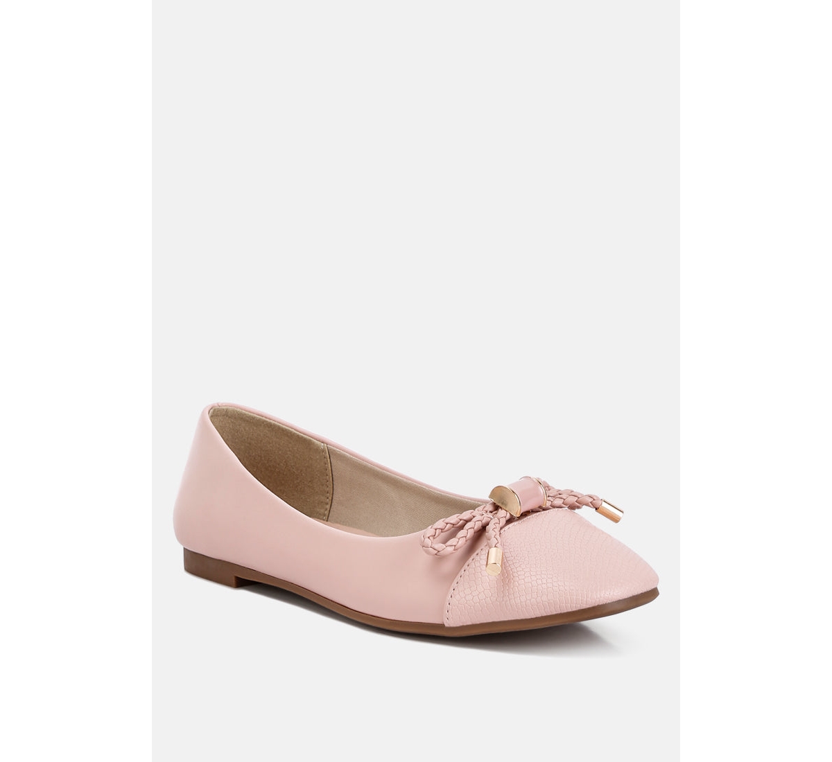 Click here for moi metallic embellished flat ballerinas - Pink prices