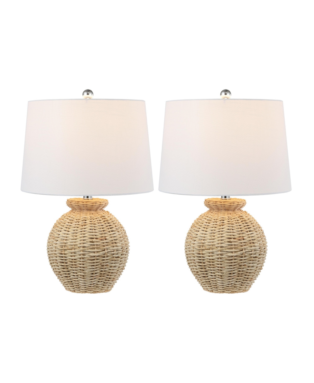 Click here for Jonathan Y Nora 22 Rustic Coastal Rattan Globe Led... prices