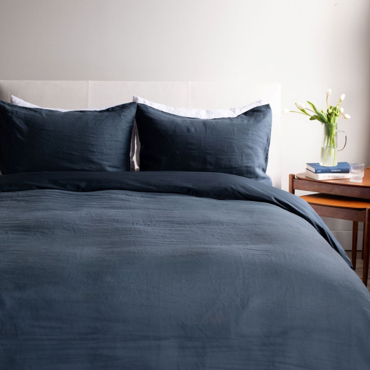 Click here for French Linen and Cotton Duvet & Sham Set - Full/Qu... prices