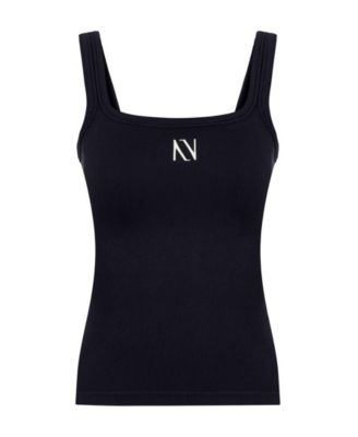 NOCTURNE Women's Ribbed Wide Strap Top - Macy's