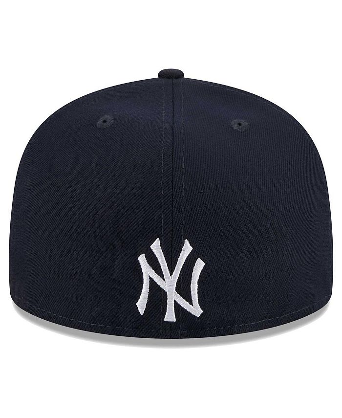 New Era Men's Navy New York Yankees Game Day Overlap 59FIFTY Fitted Hat ...