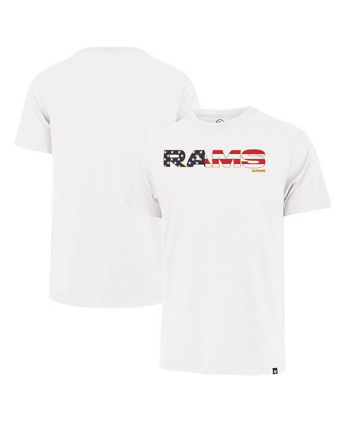 '47 Brand 47 Men's White Los Angeles Rams Flag Script Franklin T-Shirt ...
