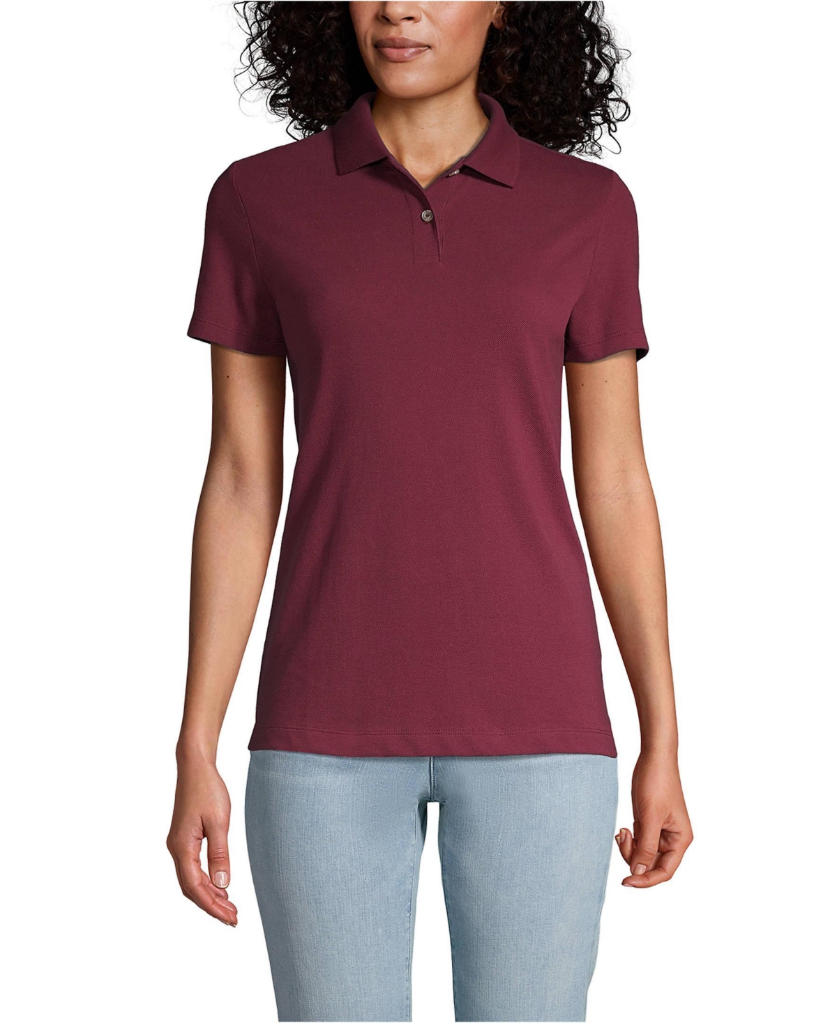 Click here for Lands End Womens Short Sleeve Basic Mesh Polo Shir... prices