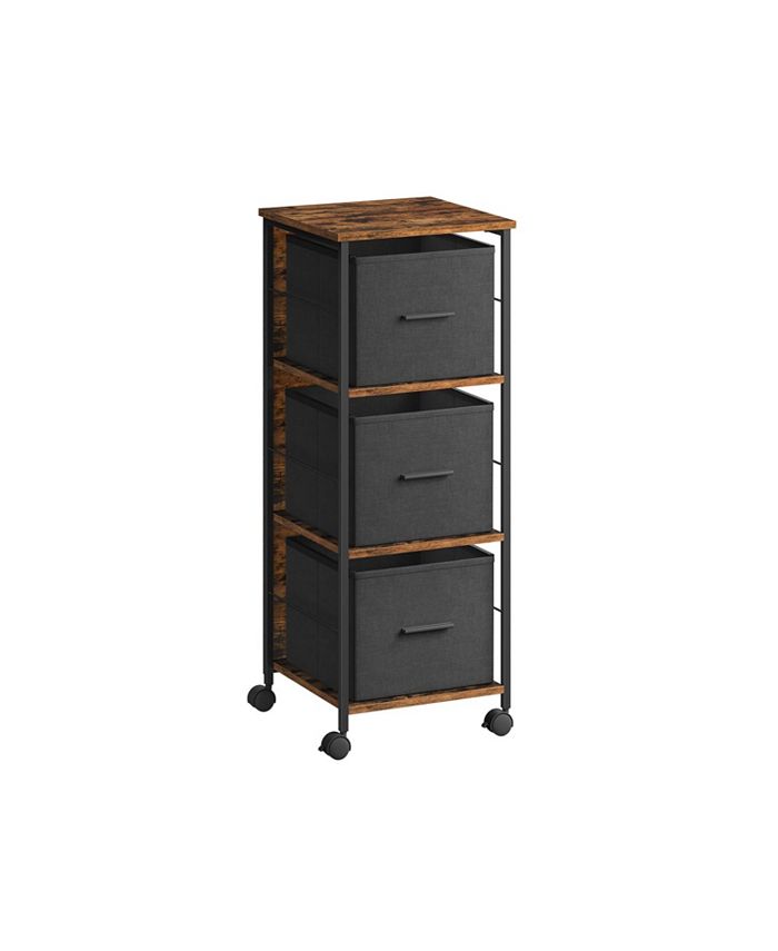Slickblue File Cabinet with 3 Drawers, Cube Storage Shelf, File Storage ...